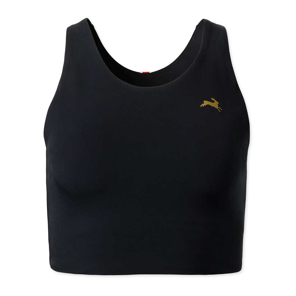 Crop Top Deportiva Tracksmith Turnover Black Mujer